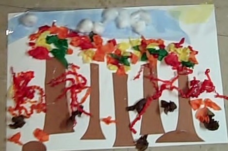 Fall Craft projects: Make a fall collage