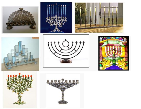 Children’s Hanukkah Menorah Art