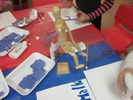 Gesture drawing for kids: Collaging the gestures and then some.. (art ...