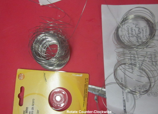 Teaching lines with wire