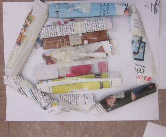 Don’t throw out your old magazines: Make a rolled paper collage