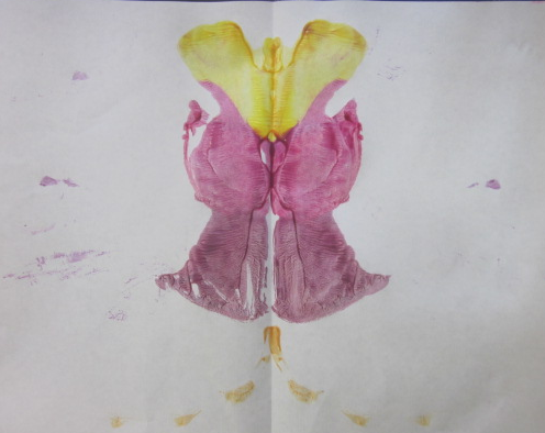 Symmetry art: Painting butterflies