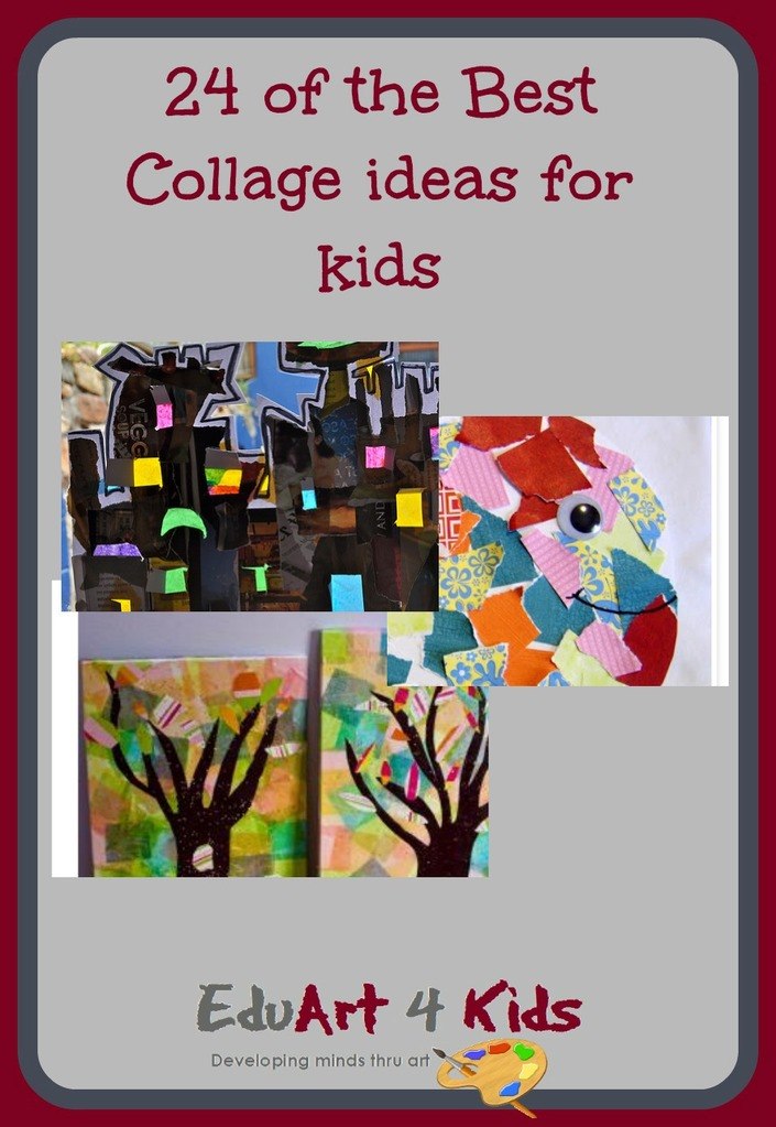 Kids collages: A collection of 24