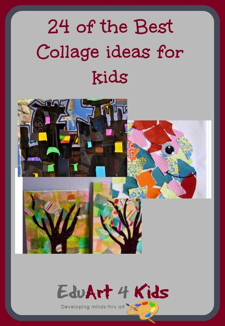 Kids collages: A collection of 24