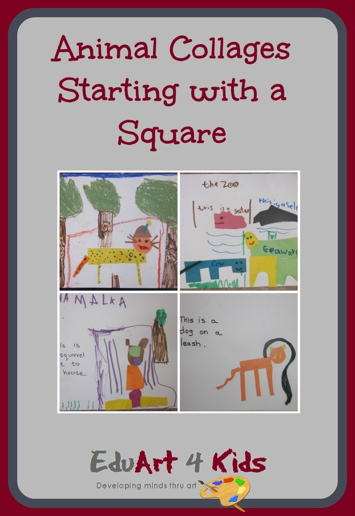 Making animals out of square shapes