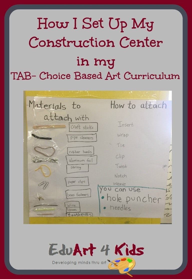The Construction Center in my TAB Classroom