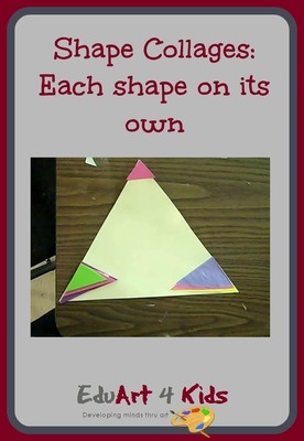 Geometric shape collages: Using different shaped backgrounds