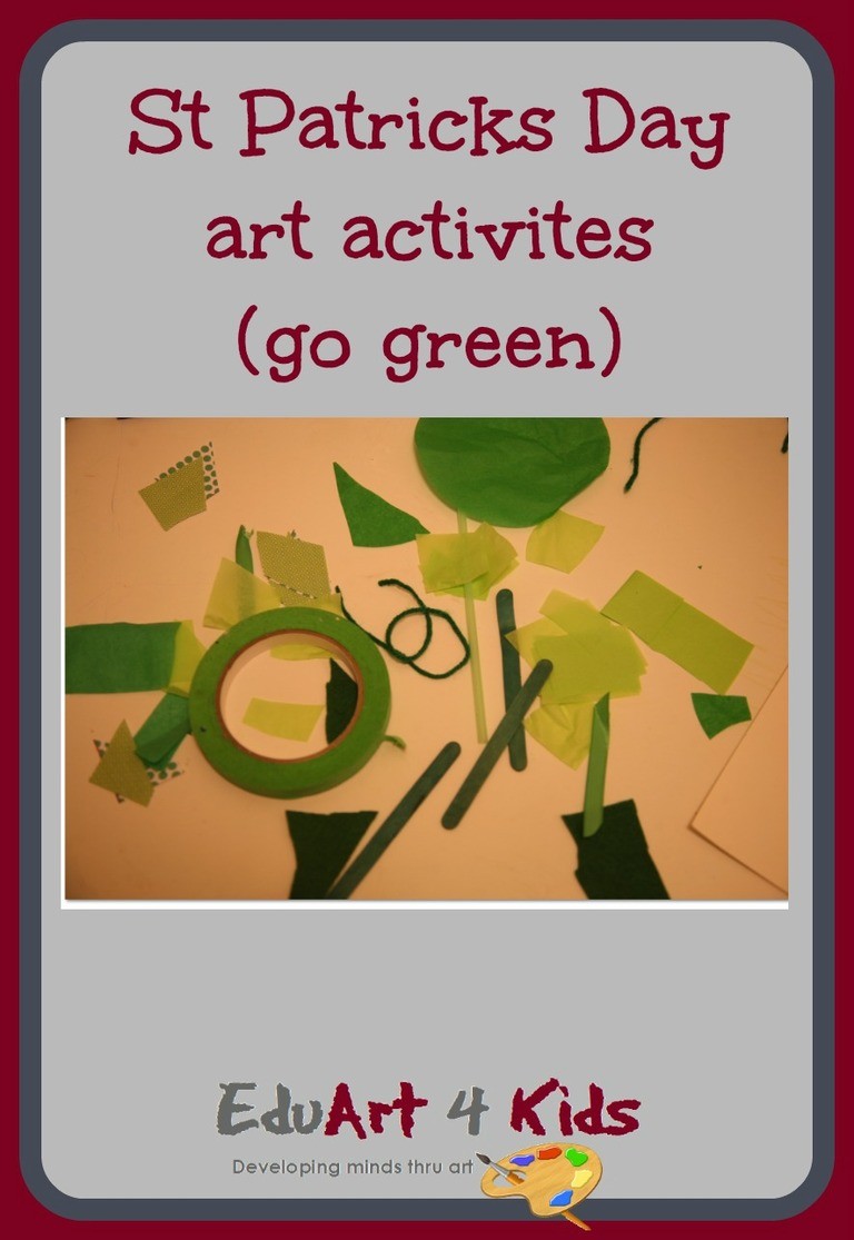 St. Patricks Day Art Activities: 2 activities that even toddlers can do