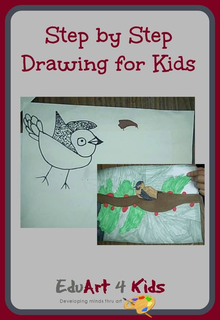 Step by step drawing for kids:My experience using the Monart method