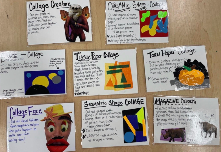 Collage Ideas for the TAB classroom